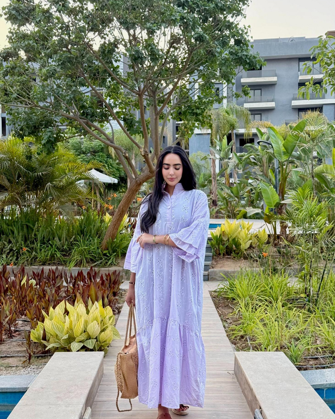Long elastic dress